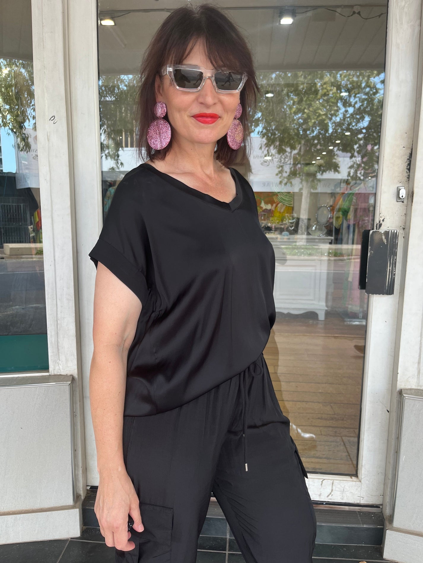 Adine & Co Gaia Top - Black | Pinkhill Darwin