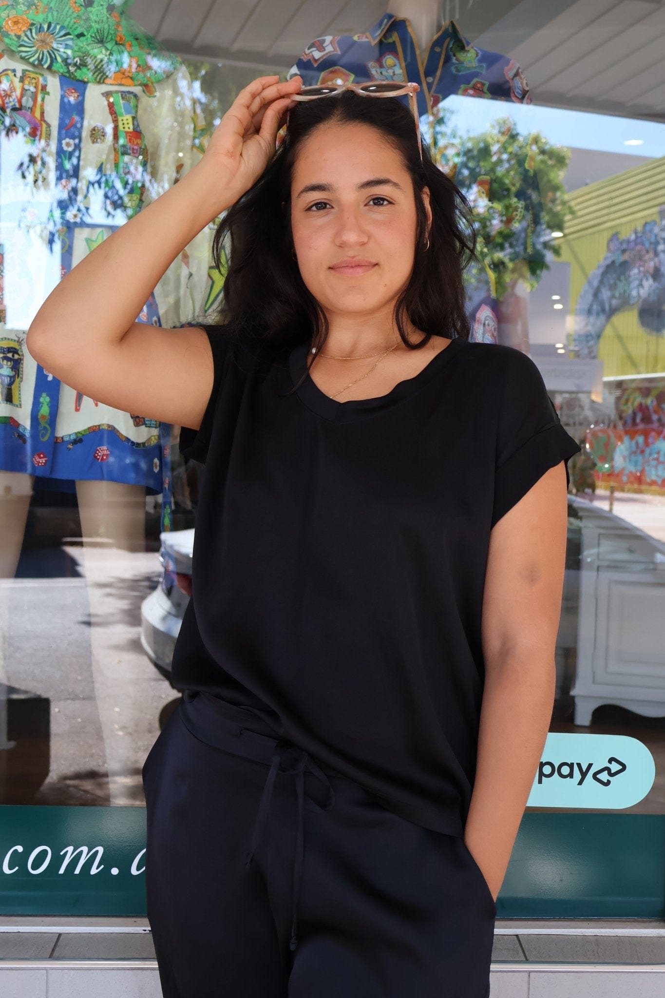 Adine & Co Gaia Top - Black | Pinkhill Darwin